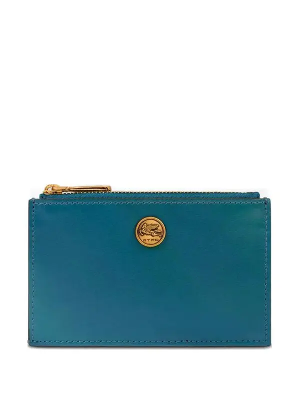 Etro Pegaso-plaque Cardholder - Blue