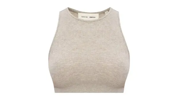 Fear Of God Essentials Ribbed Sport Tank Top - Timber