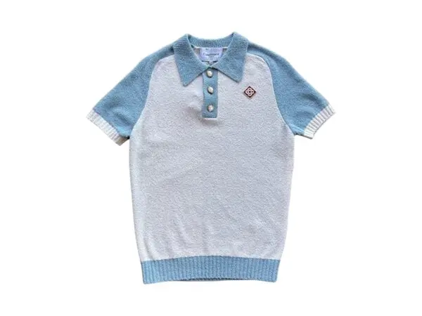 Casablanca Raglan Boucle Polo Shirt