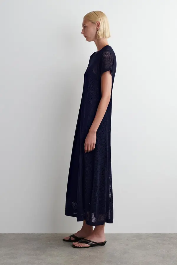 jersey cocoon dress COCOON JERSEY REVERSIBLE DRESS IN ZINC GREY & LEMON FIZZ – 3EIGHTH main image 1