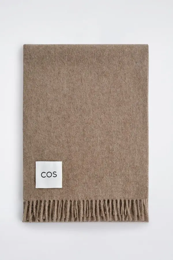 Cos Cashmere Scarf - Beige
