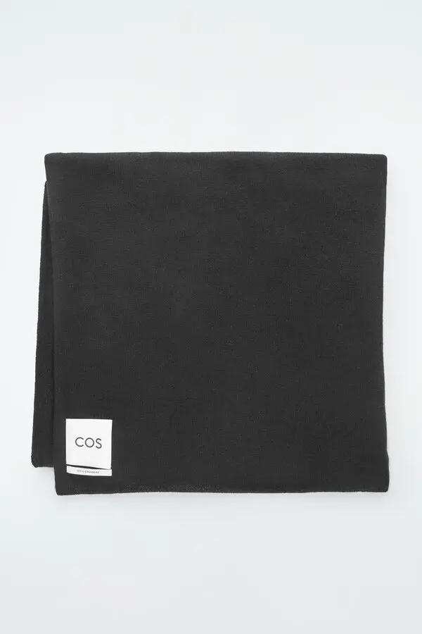 Cos Cashmere Scarf - Black