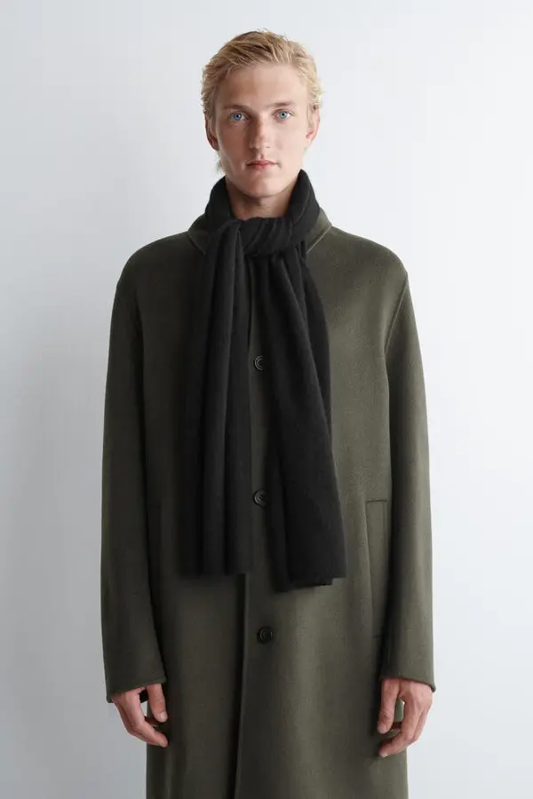 Cos Cashmere Scarf - Black