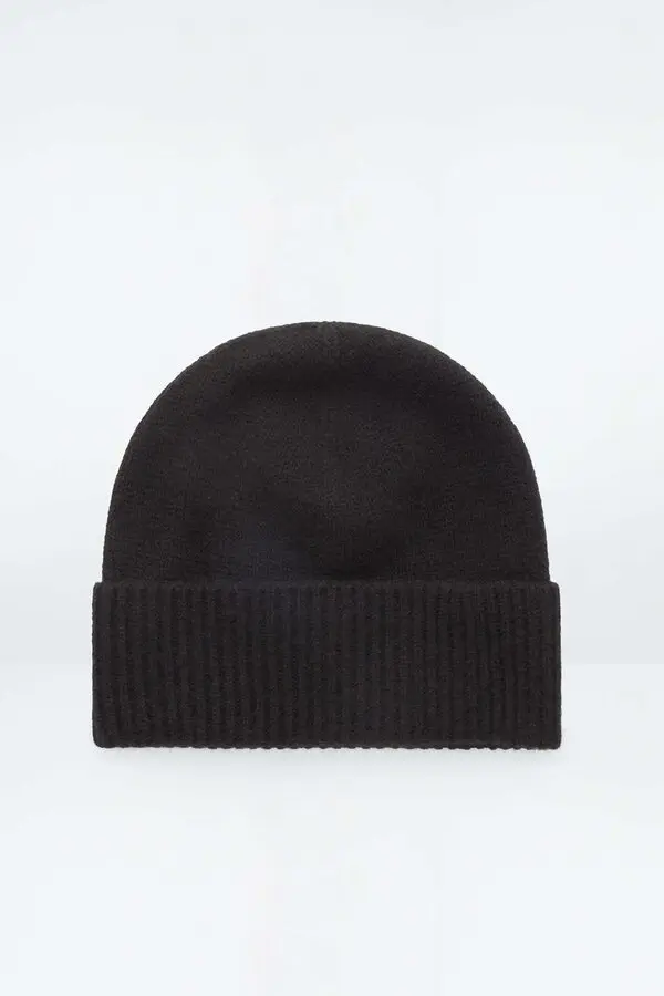 Cos Cashmere Beanie - Black