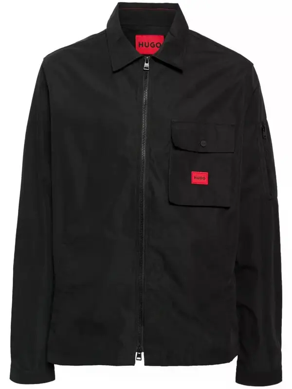 Hugo Logo-appliqué Shirt Jacket