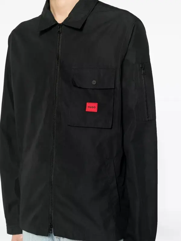 Hugo Logo-appliqué Shirt Jacket