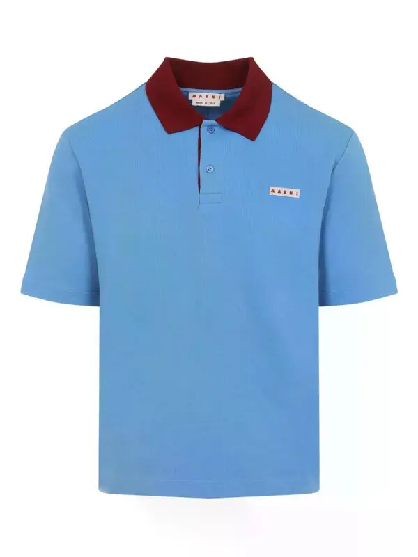 Marni Contrast-collar Polo Shirt