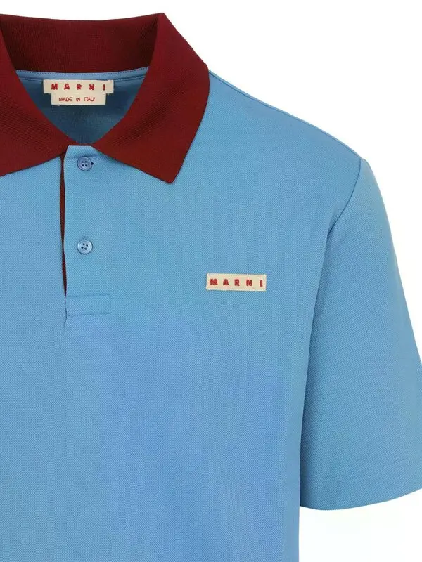 Marni Contrast-collar Polo Shirt