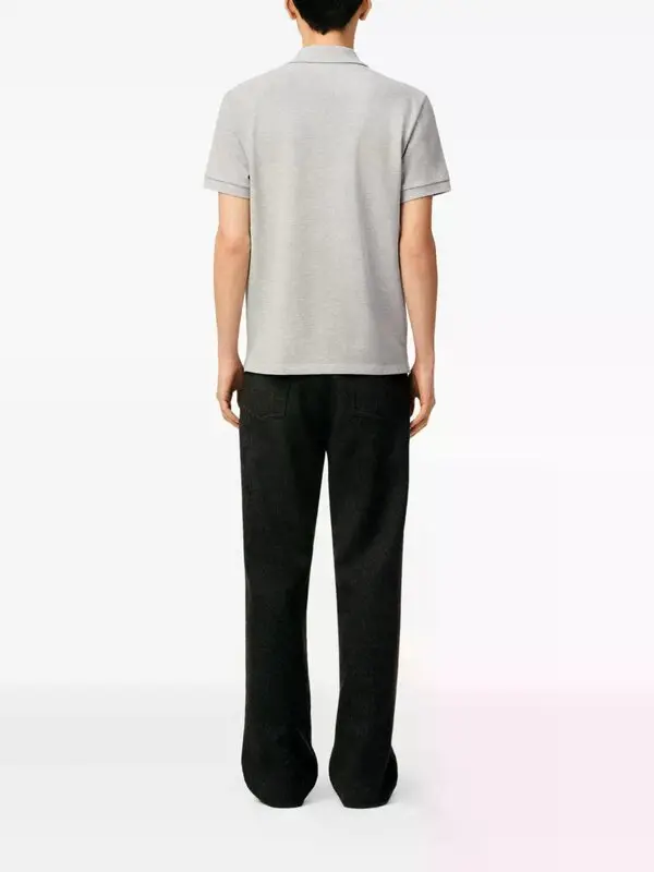 AMI Paris De Coeur Cotton Polo Shirt - Grey