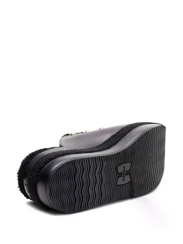 Hogan H466 Platform Mules - Black