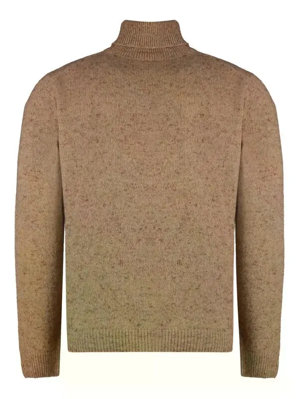 THE (ALPHABET) Turtleneck Sweater - Brown