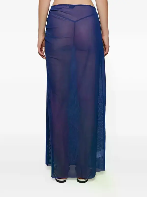 Bond Eye Claudia Mesh Draped Maxi Skirt