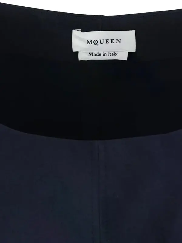 Alexander McQueen Gathered-sleeves Mini Day Dress