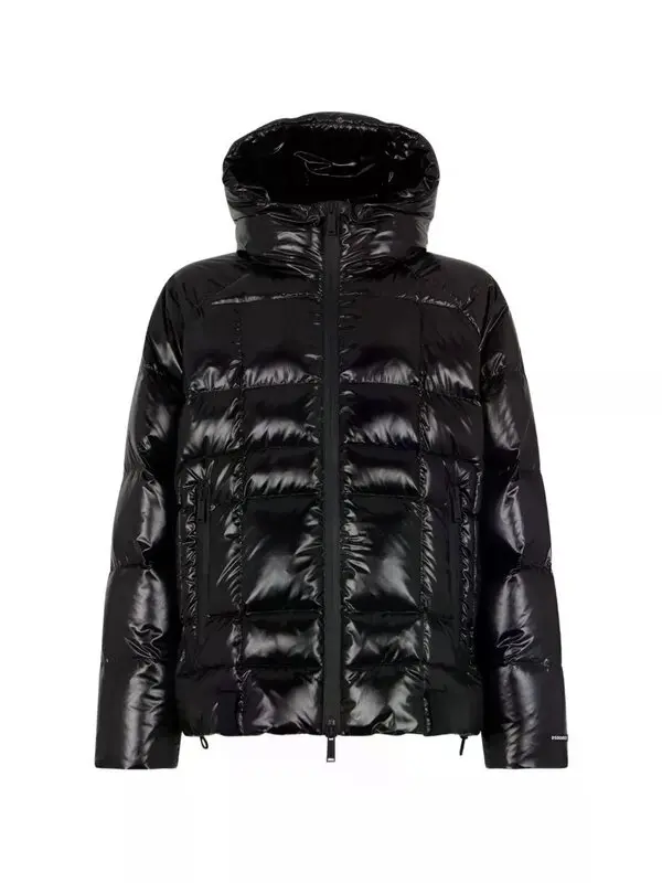 Dsquared2 Quilted Hooded Down Jacket - Black