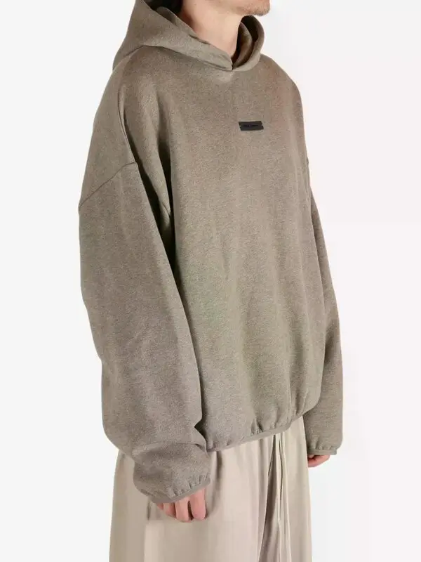 Fear Of God Logo-patch Hoodie - Brown