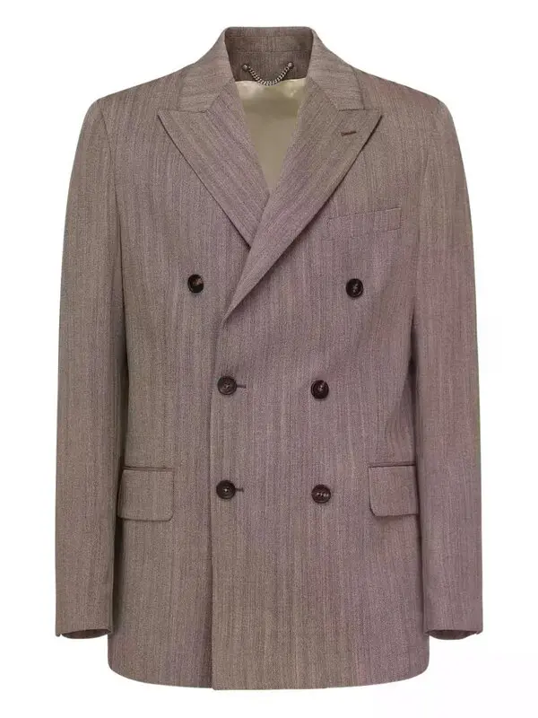 GOLDEN GOOSE Double-breasted Blazer - Brown