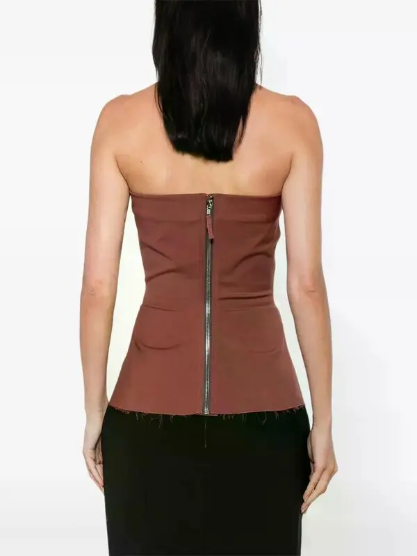 Rick Owens Seam-detail Strapless Top