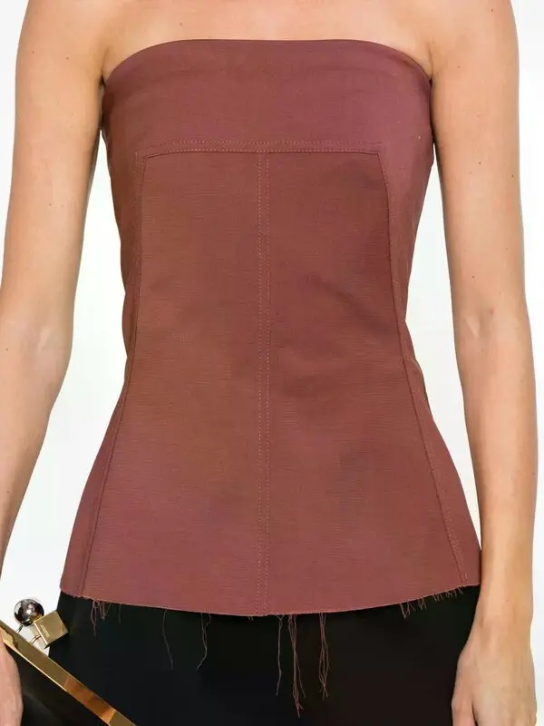 Rick Owens Seam-detail Strapless Top