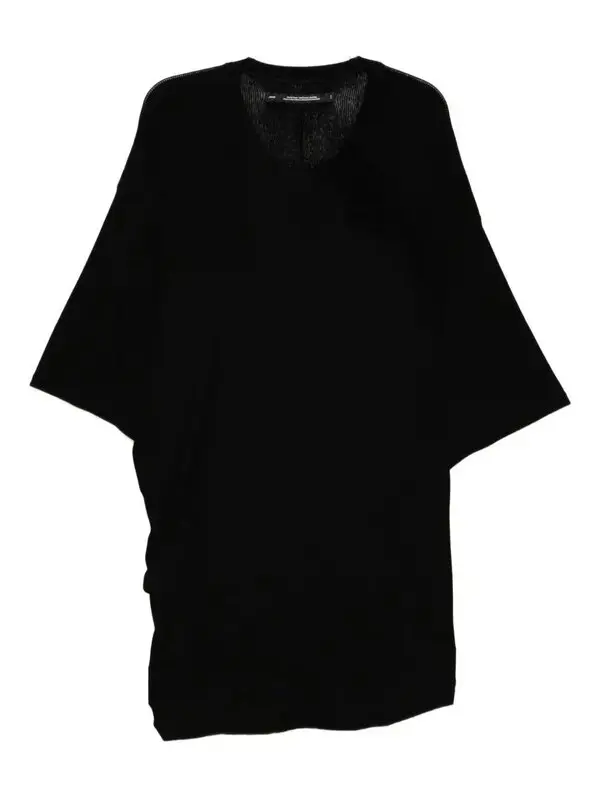 JULIUS Draped T-shirt - Black