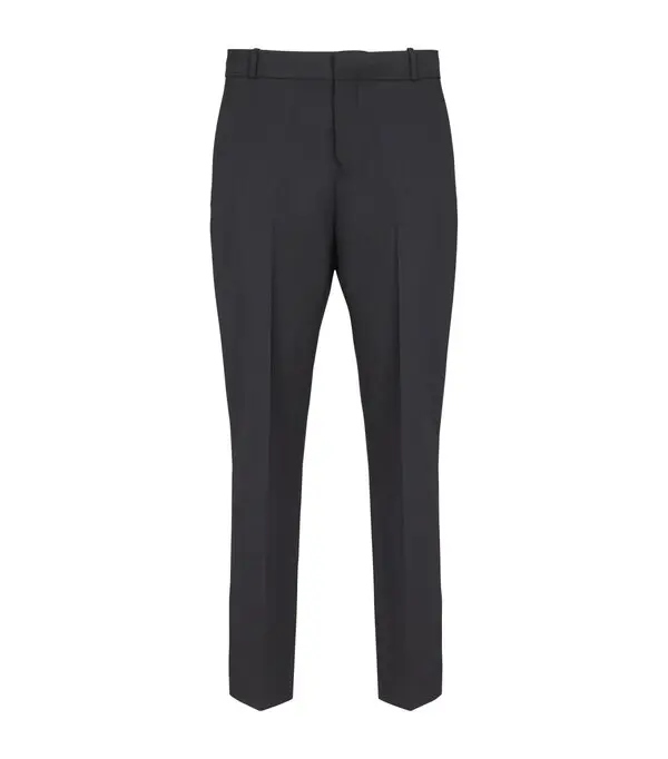 Balmain Wool Slim Tailored Trousers