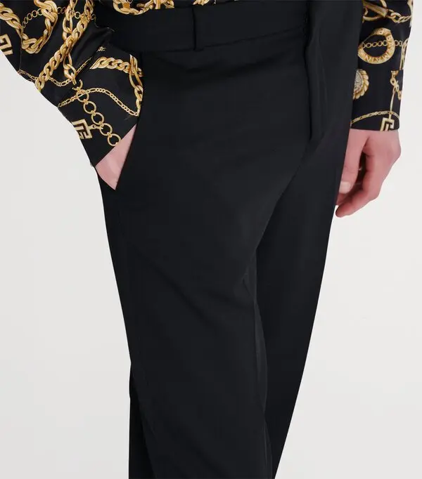 Balmain Wool Slim Tailored Trousers