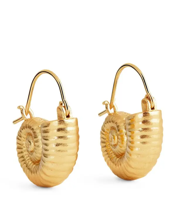 Anni Lu High Tide Hoop Earrings In Gold Editorialist