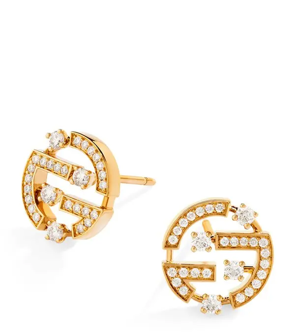 MARLI NEW YORK Avenues Diamond Stud Earrings - Gold