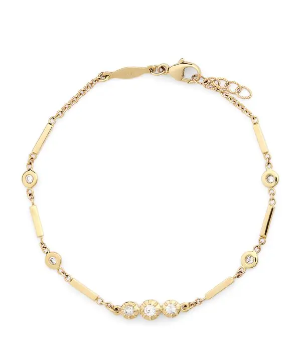 Jacquie Aiche Yellow And Diamond Kate Bracelet - Gold