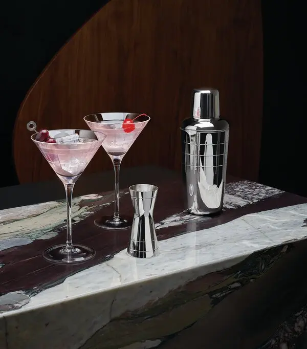 Christofle Plated Graphik Cocktail Shaker