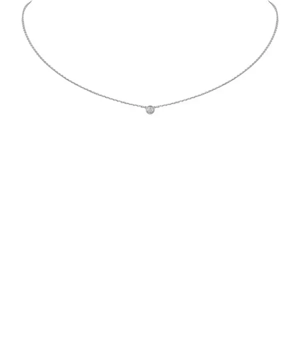 Cartier White Gold And Diamond D'amour Necklace