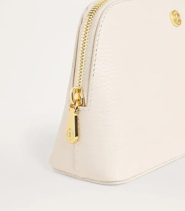 Harrods Small Pebbled Leather Cosmetics Bag