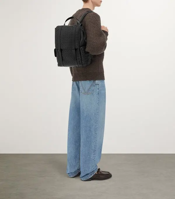 Bottega Veneta Intrecciato Back-to-school Backpack - Grey