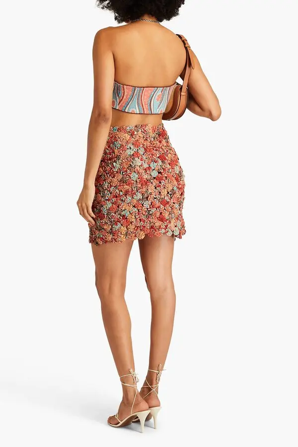 Ulla Johnson Isa Strapless Printed Cotton Bra Top