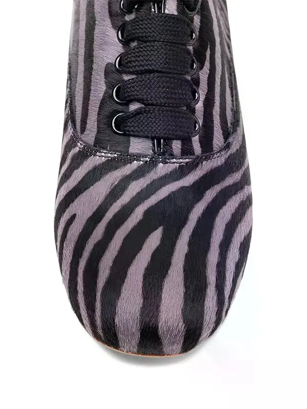 Hogan Zebra-print Leather Loafers