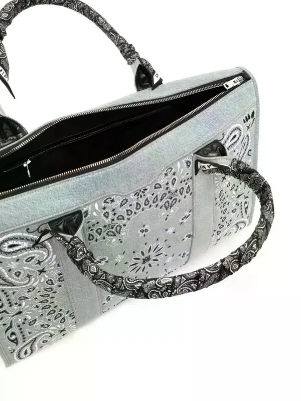 Amiri Bandana-embroidery Denim Holdall
