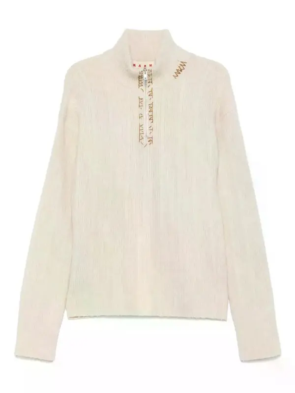 Marni Turtleneck Sweater - Neutrals