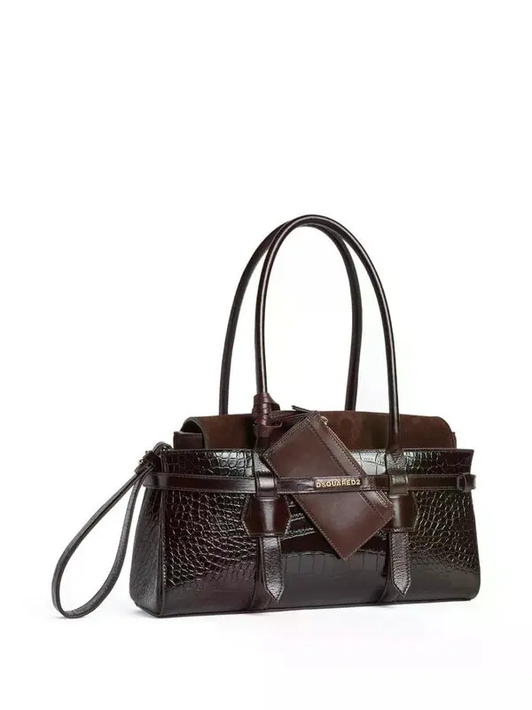 Dsquared2 Leather Tote Bag - Brown