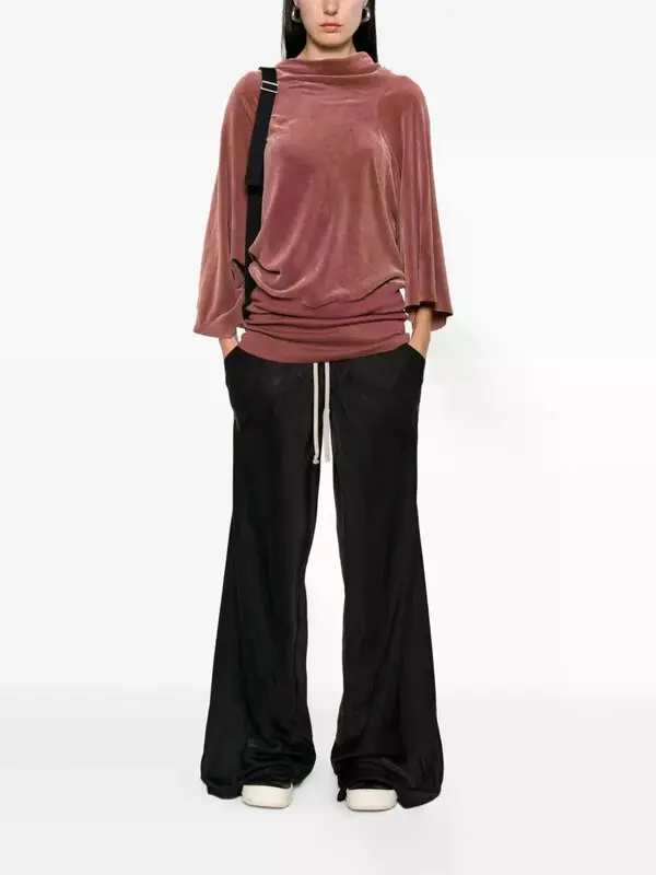 Rick Owens Drawstring Flared Trousers