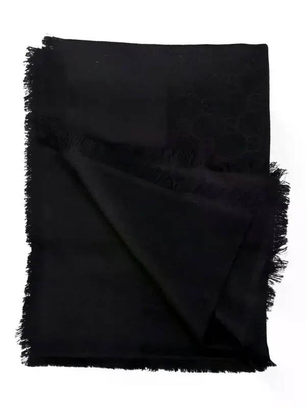 Gucci Monogram Fringed Scarf