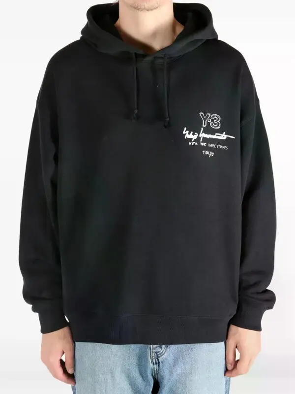 Y3 Logo-print Hoodie