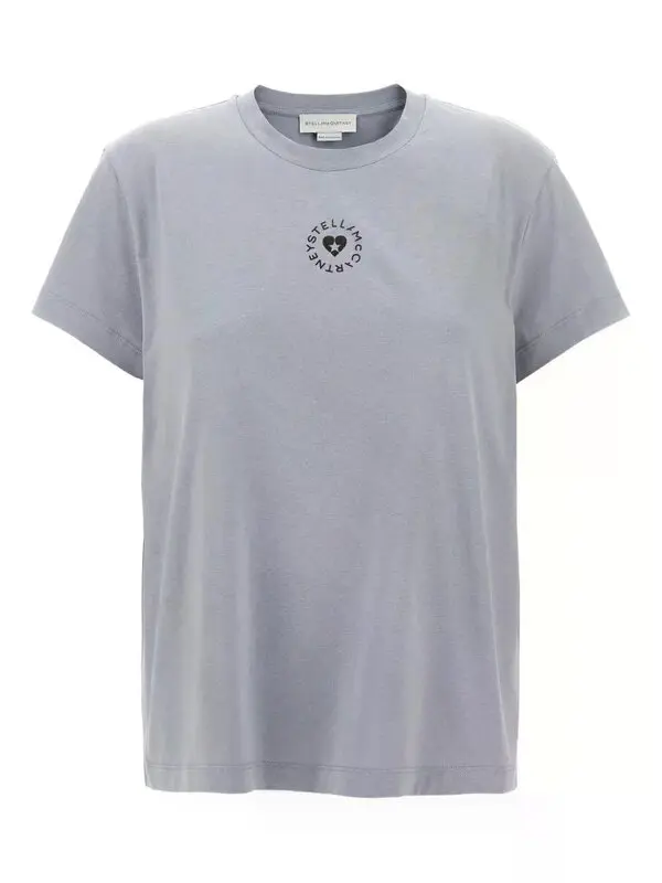 Stella McCartney Logo-print Crew-neck T-shirt - Blue