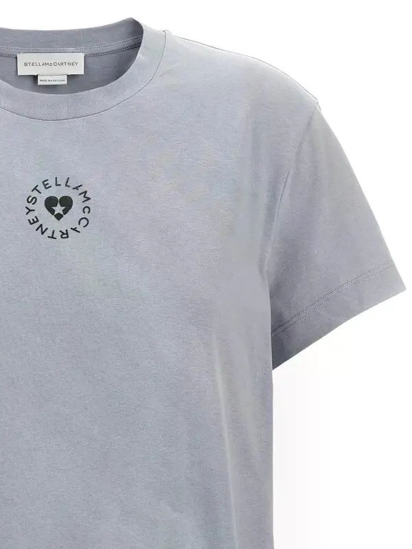Stella McCartney Logo-print Crew-neck T-shirt - Blue