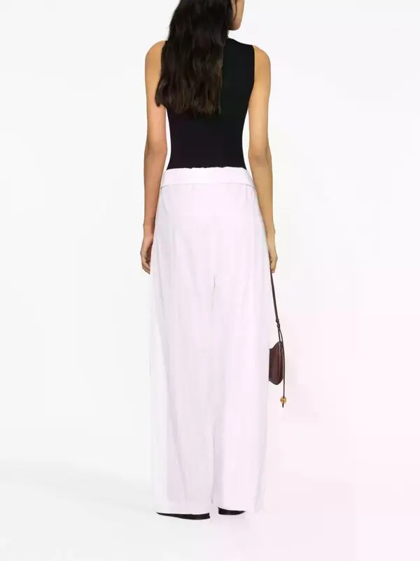 Matteau Drawstring-waist Wide-leg Trousers - White