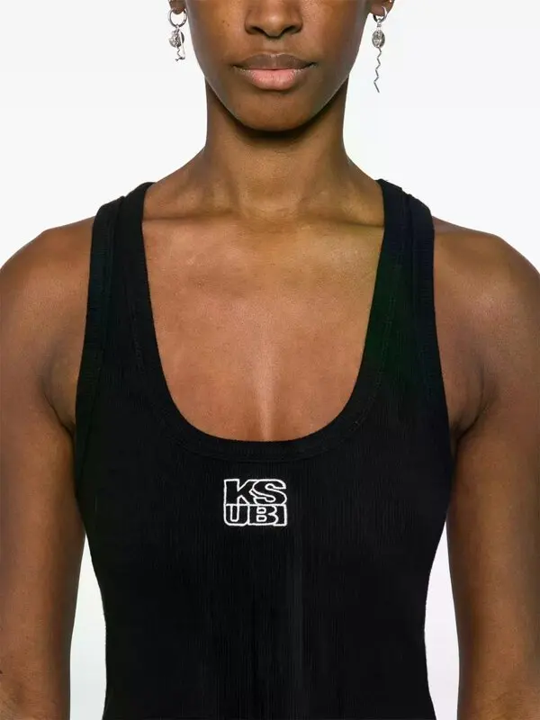 Ksubi Stacked Origin Ribbed Tank Top