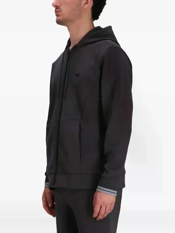 BOSS Zip-up Hooded Sweatshirt - Grey