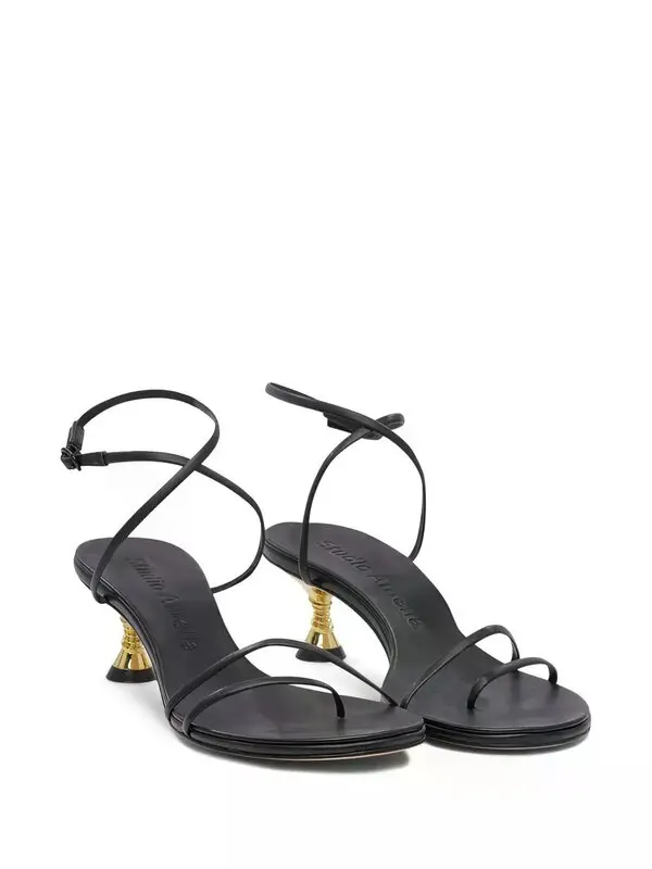 Studio Amelia Helix-shaped Heel Sandals