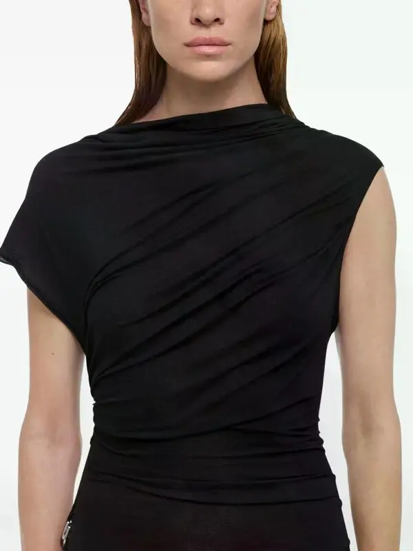 Helmut Lang Draped Cowl-neck Midi Dress
