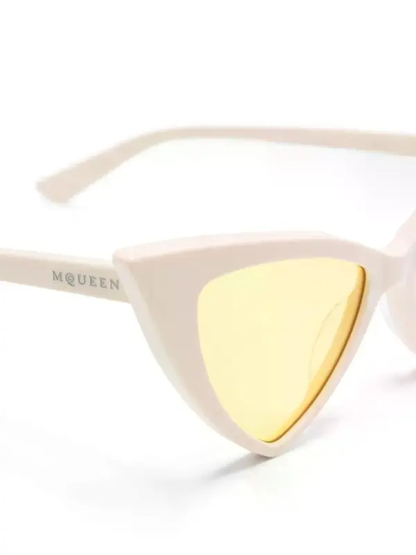 Alexander McQueen Ivory Cat-eye Frame Sunglasses