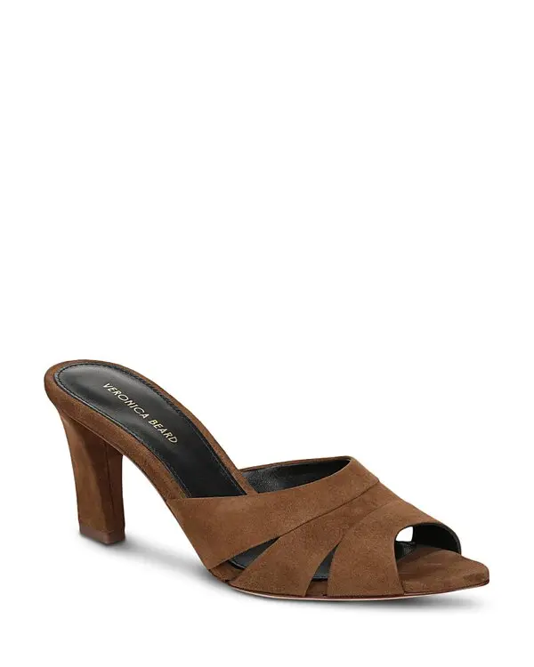 Veronica Beard Cassiel Leather Sandals - Hazelwood