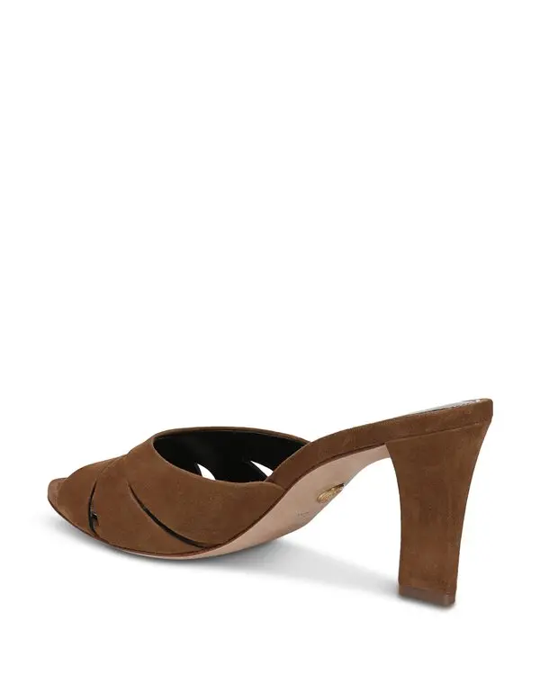 Veronica Beard Cassiel Leather Sandals - Hazelwood